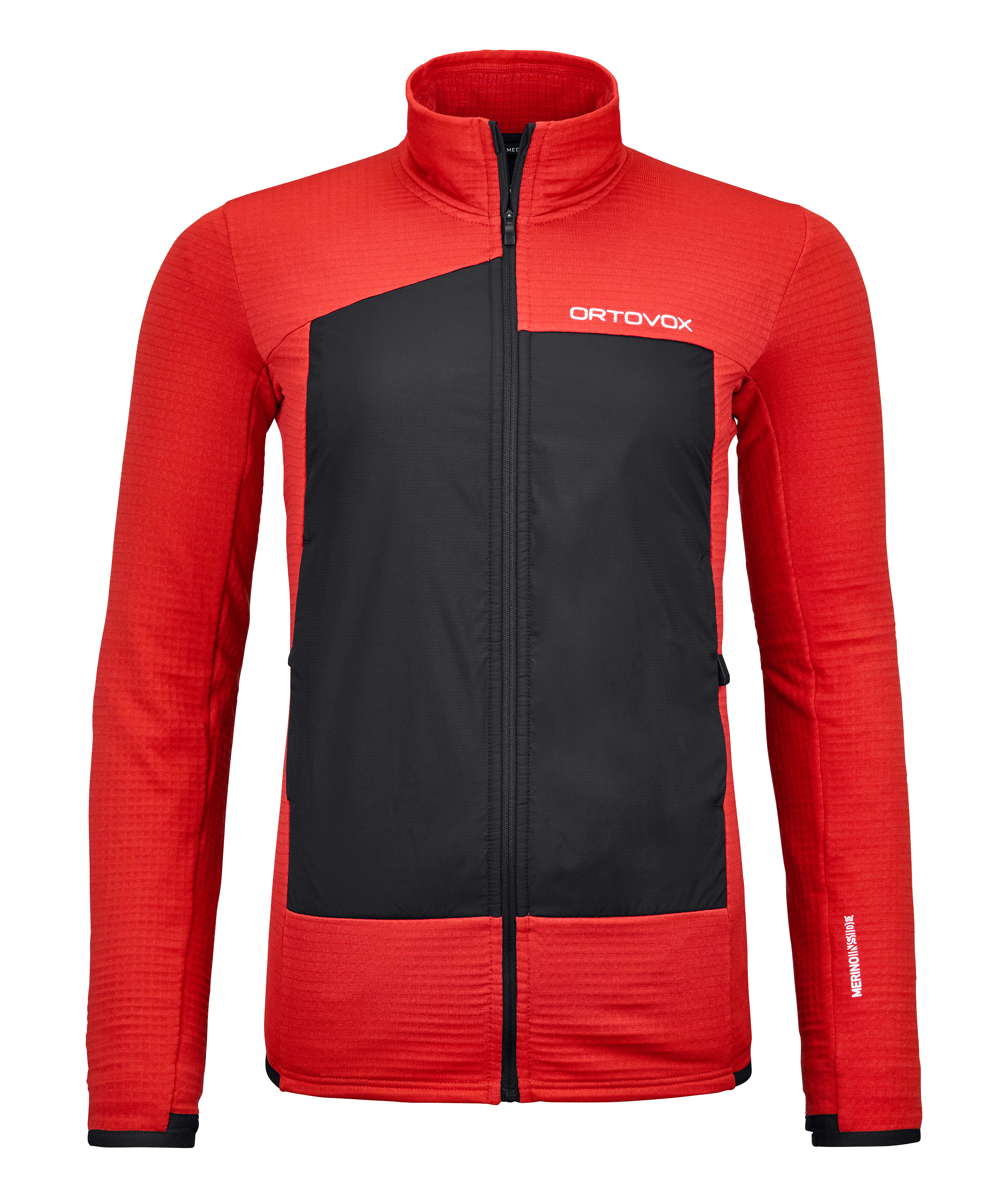 RESCUE FLEECE GRID JACKET W | rescue red | S | 4251877794417